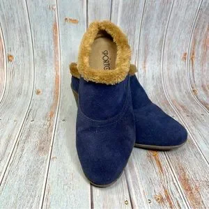 Sporto | Shoes | Sporto Nan Faux Fur Navy Weatherproof Suede Ankle ...